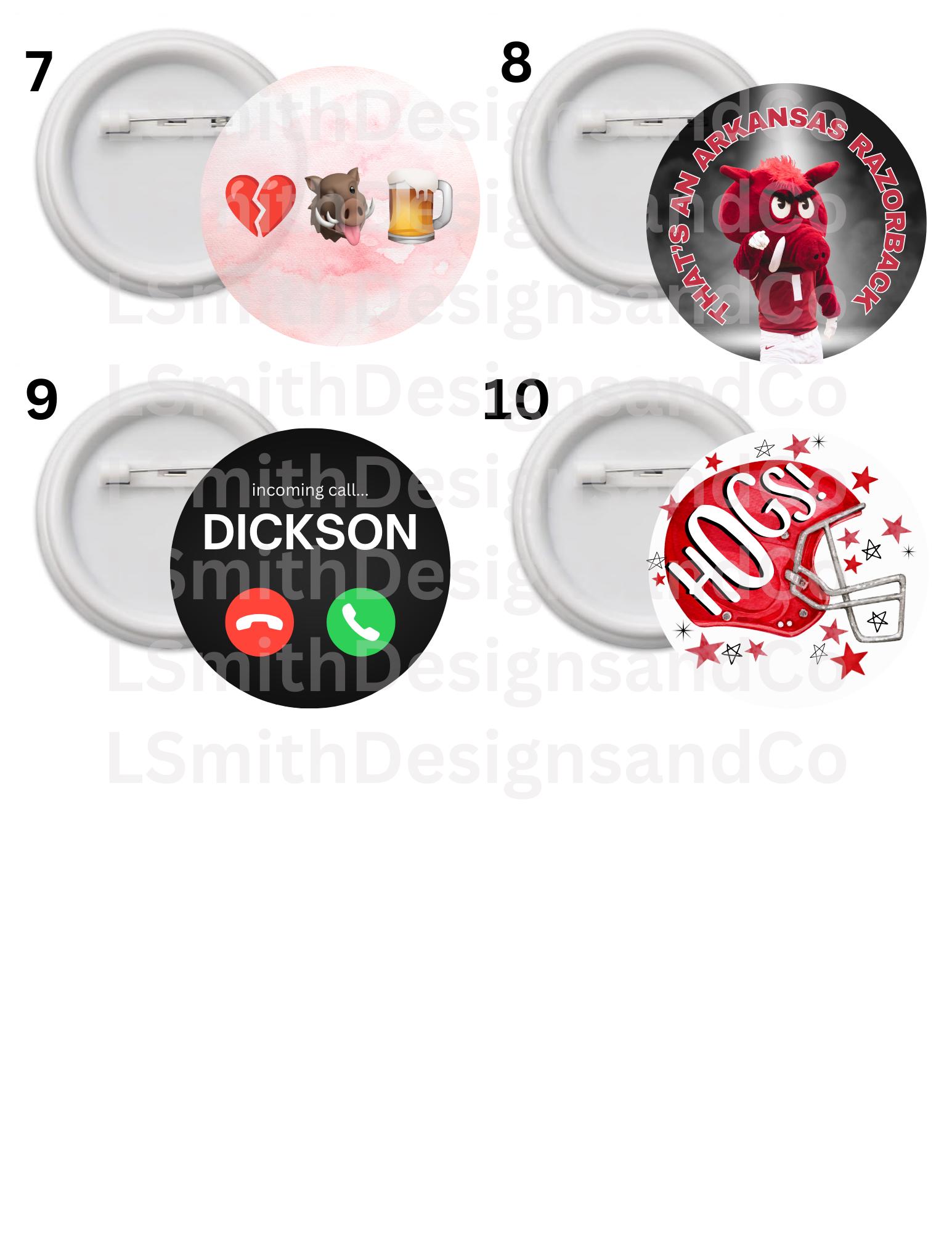 Arkansas 2.5 Buttons - Etsy