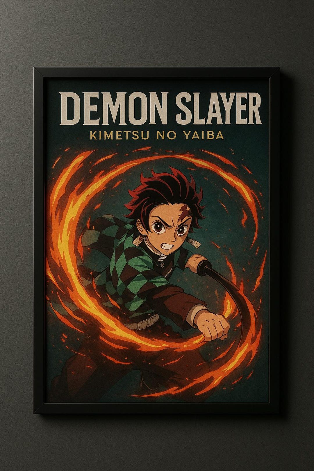 Demon Slayer Zenitsu Poster | Thunder Breathing Anime Wall Art ...