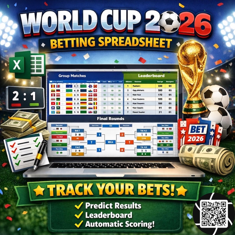 Excel-pooltracker WK 2026 | Spreadsheet voor FIFA-weddenschappen met ...
