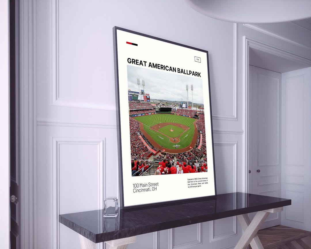 Great American Ball Park Poster, Cincinnati Reds Poster, MLB Stadium ...