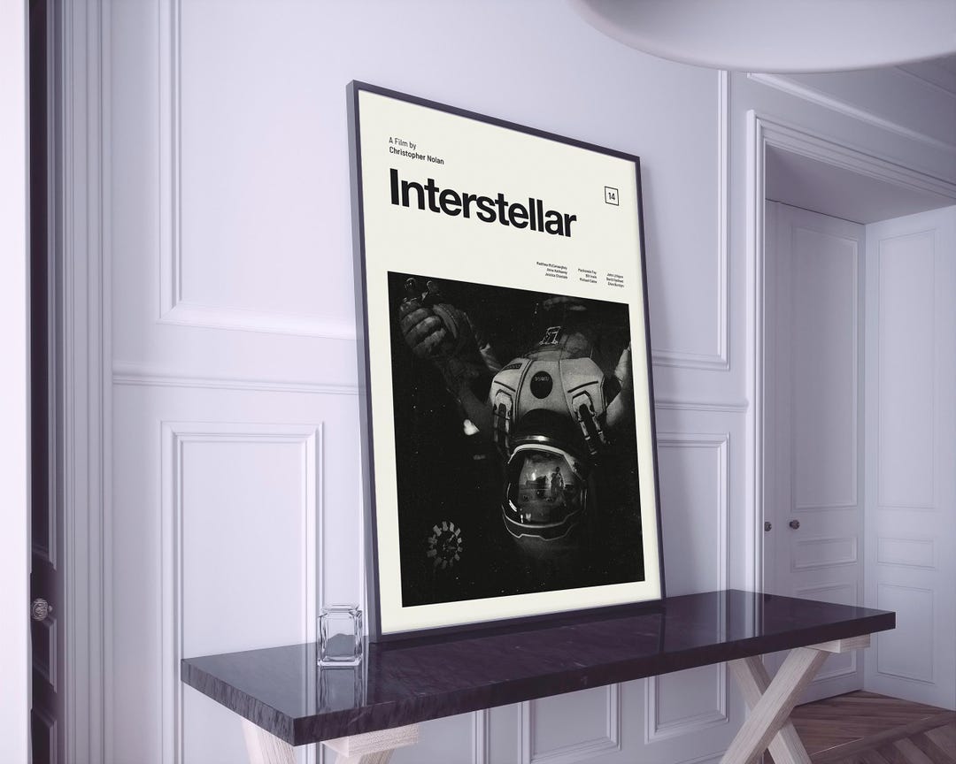 Interstellar Movie Print, Interstellar Poster, Minimalist Art, Vintage ...