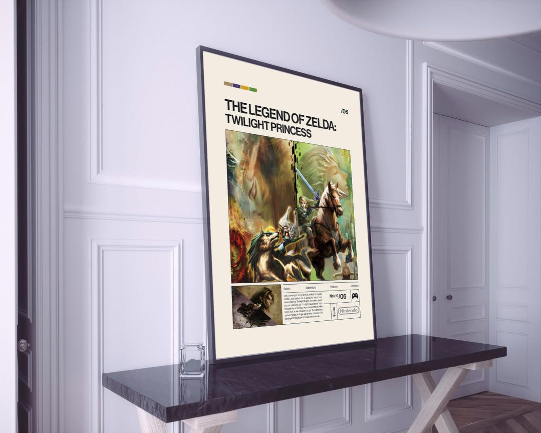 The Legend of Zelda : Twilight Princess Poster, Video Game Poster ...