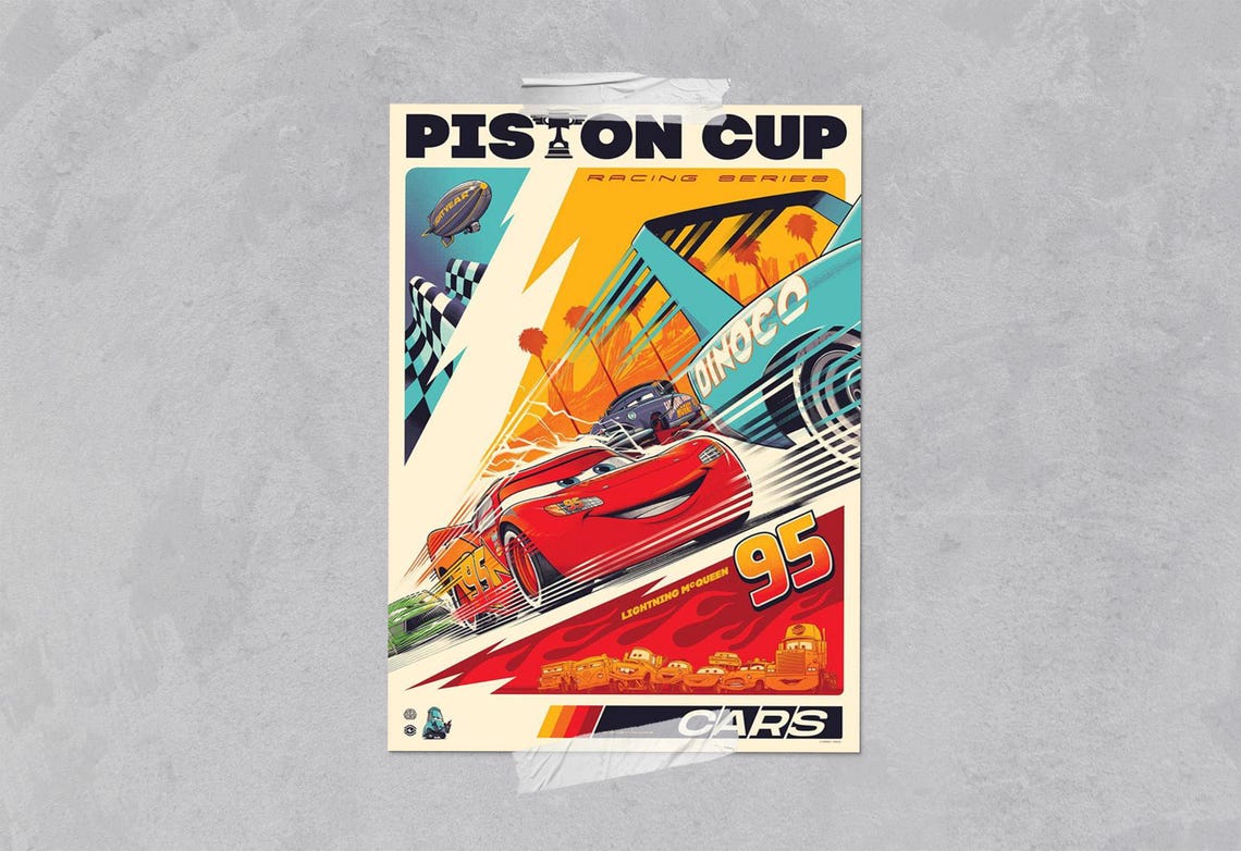 Cars Poster Cartoon Posters Animation Posters Movie Posters Kids Room ...