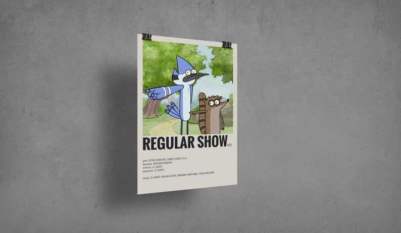 Regular Show Poster Regular Show Wall Art Epic Tv Series Poster ...