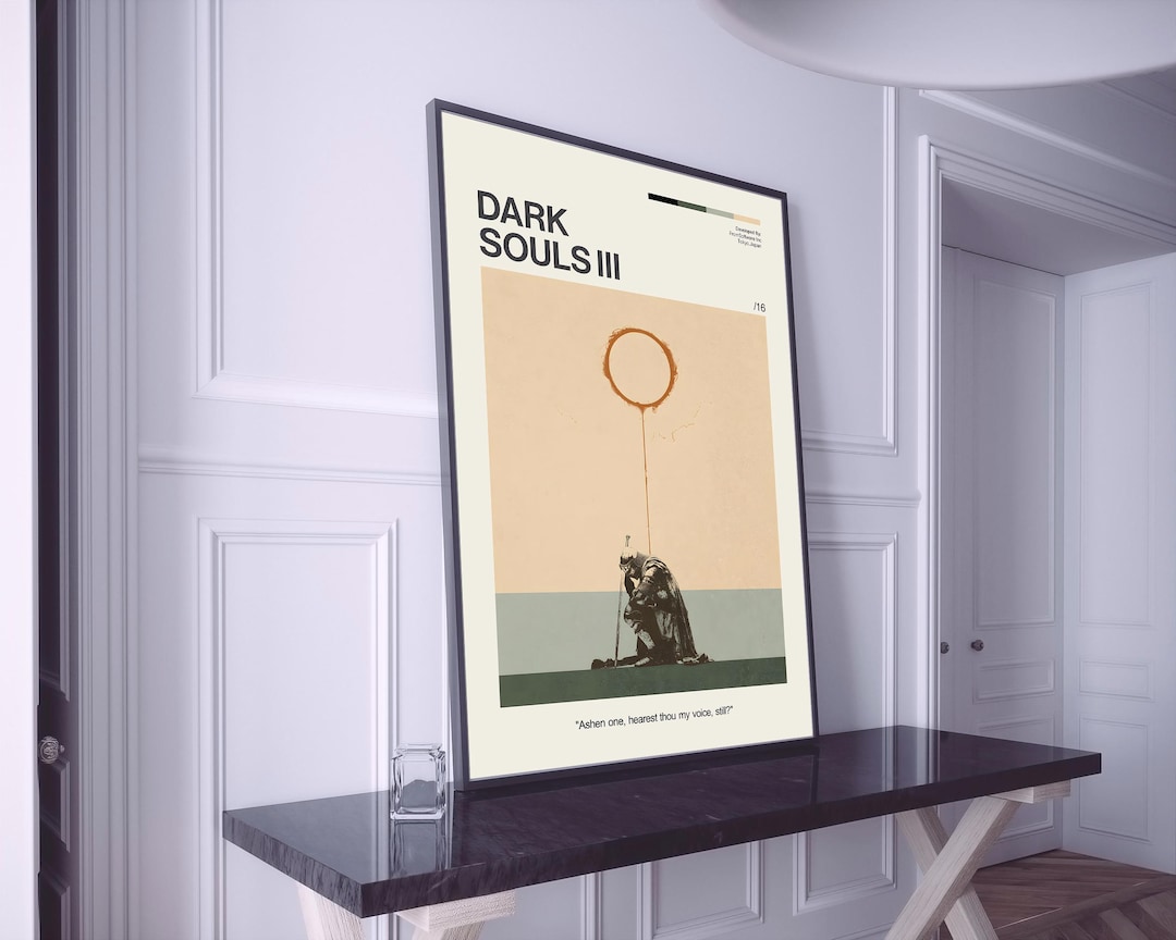 Dark Souls 3 Inspired Poster, Video Game Poster, Minimalist Game Print ...
