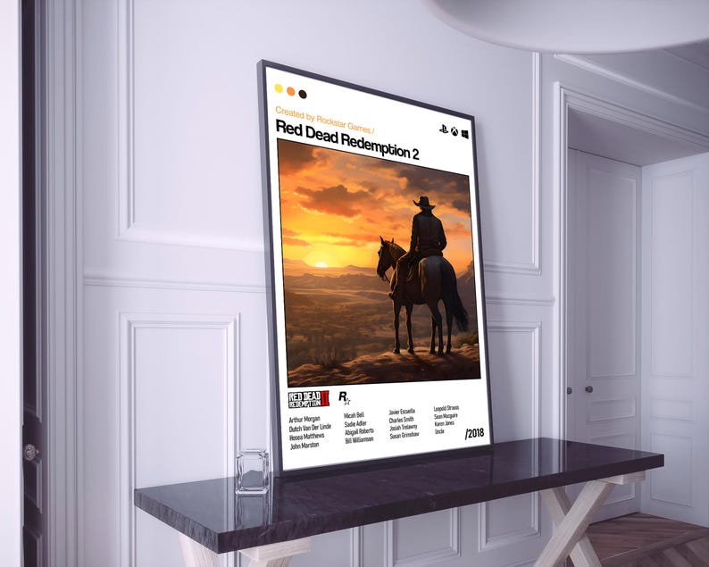 Red Dead Redemption 2 Poster, RDR 2 Poster, Video Game Poster ...