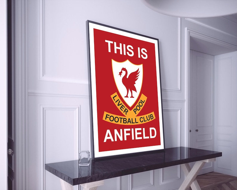 Liverpool FC Poster, Anfield Stadium Poster, Football Posters, Soccer ...