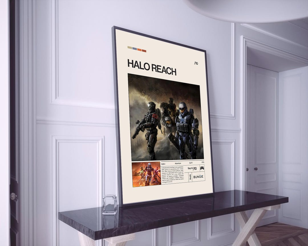 Halo Reach Poster, Gaming Room Poster, Gaming Wall Poster, Gaming Print ...
