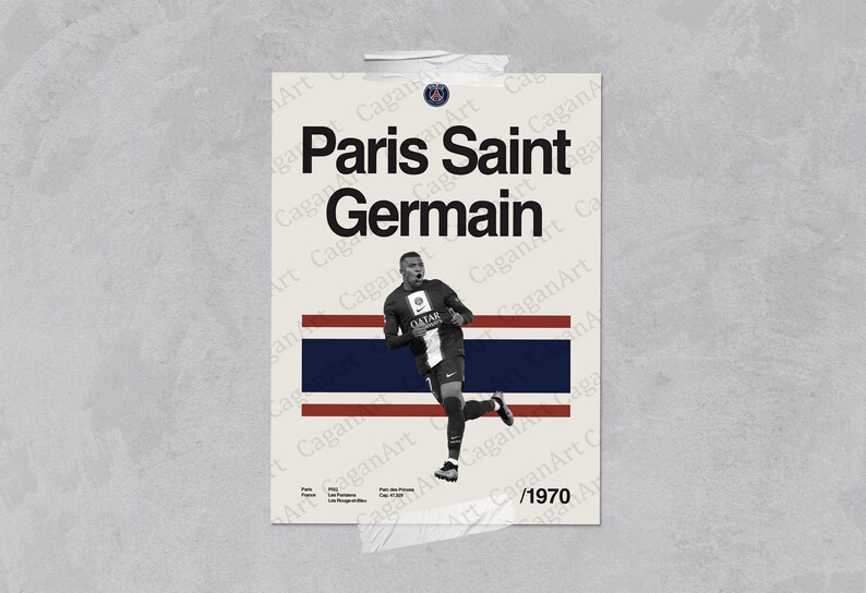 Paris Saint-germain Poster, Kylian Mbappe Poster, Parc Des Princes ...