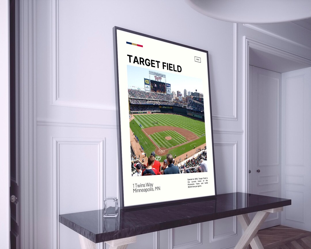 Target Field Poster, Minnesota Twins Poster, MLB Stadium Poster ...