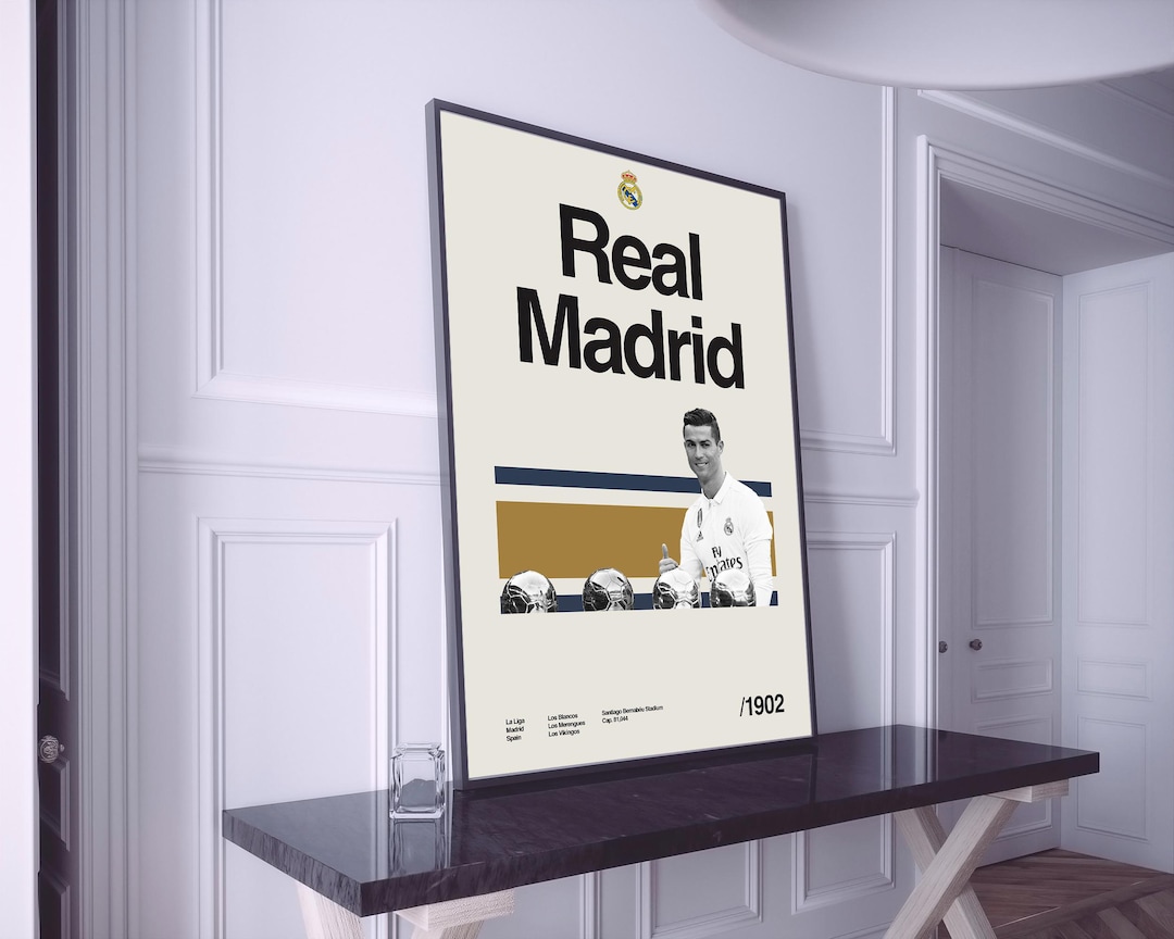 Real Madrid Poster, Cristiano Ronaldo Poster, Santiago Bernabeu, Soccer ...