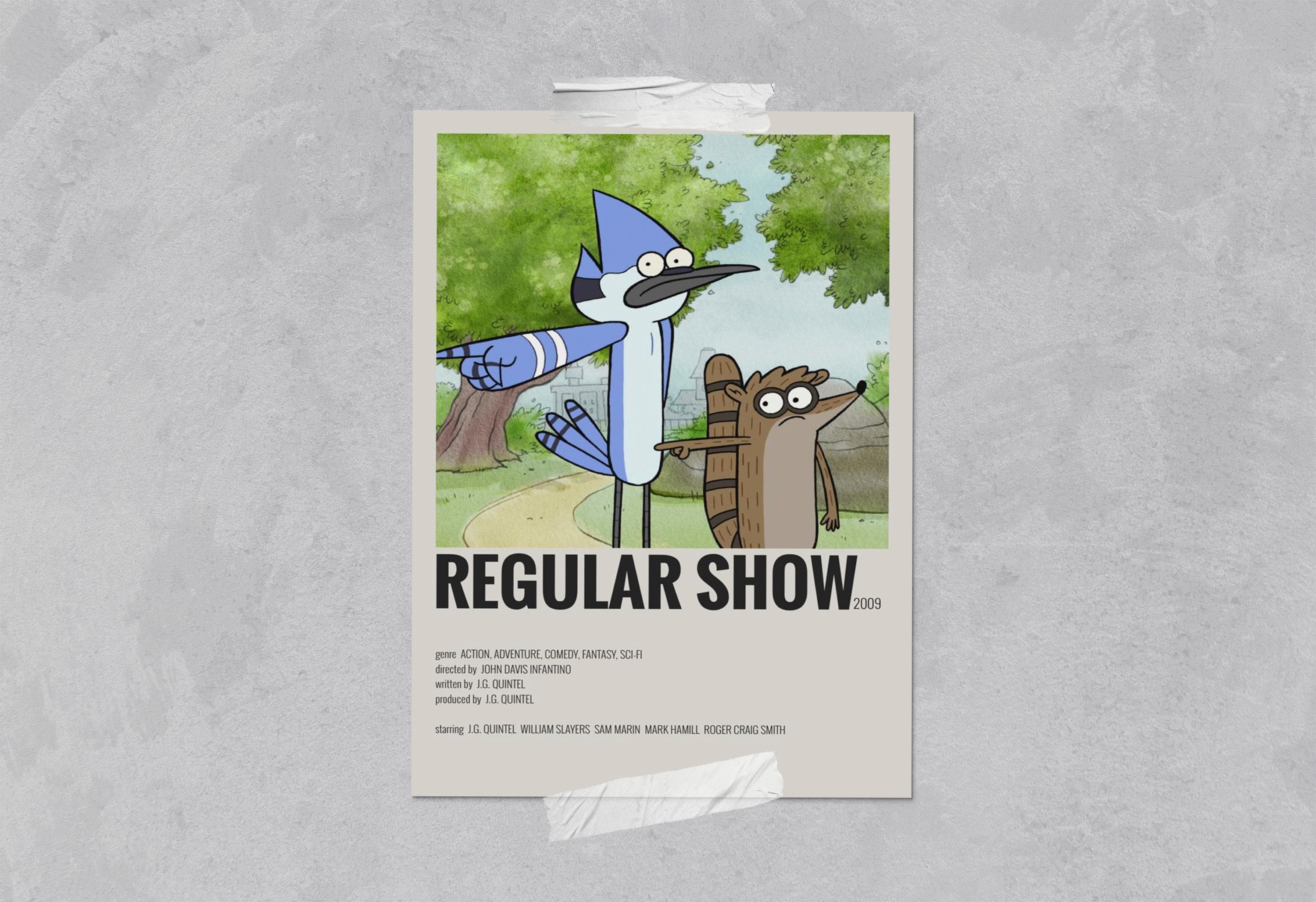 Regular Show Poster Regular Show Wall Art Epic Tv Series Poster ...