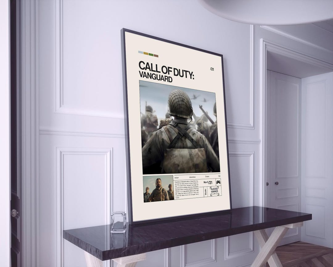 Call of Duty : Vanguard Poster, Video Game Poster, Minimalist Game ...