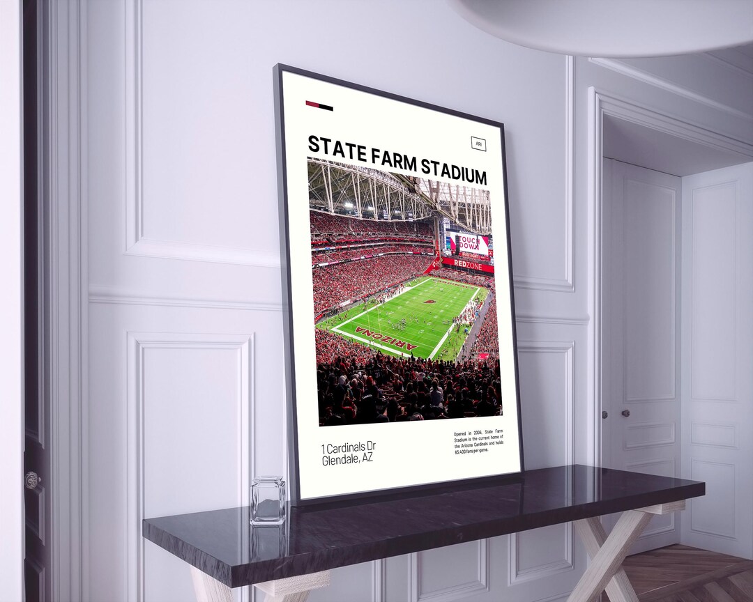 State Farm Stadium Poster, Arizona Cardinals Poster, NFL Stadium Poster ...