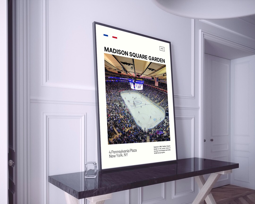Madison Square Garden Poster, New York Rangers Poster, NHL Arena Poster ...