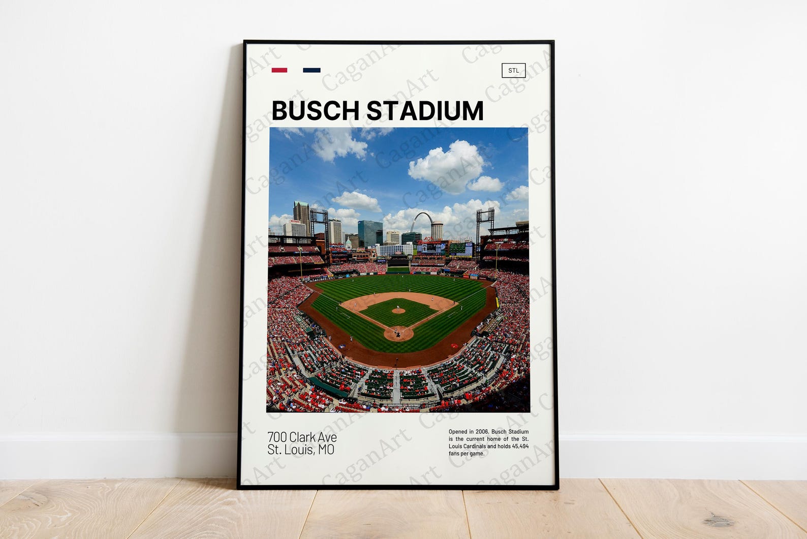 Busch Stadium Poster, St. Louis Cardinals Poster, MLB Stadium Poster ...