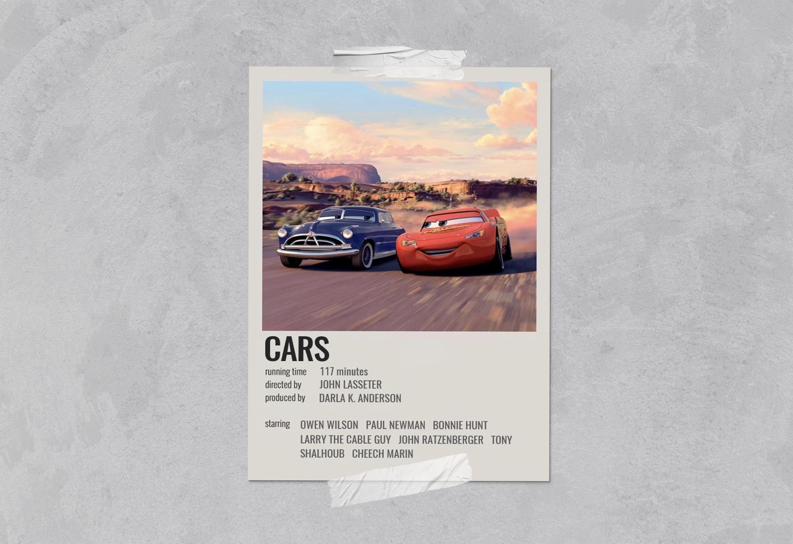 Cars Poster Cartoon Posters Animation Posters Movie Posters Kids Room ...