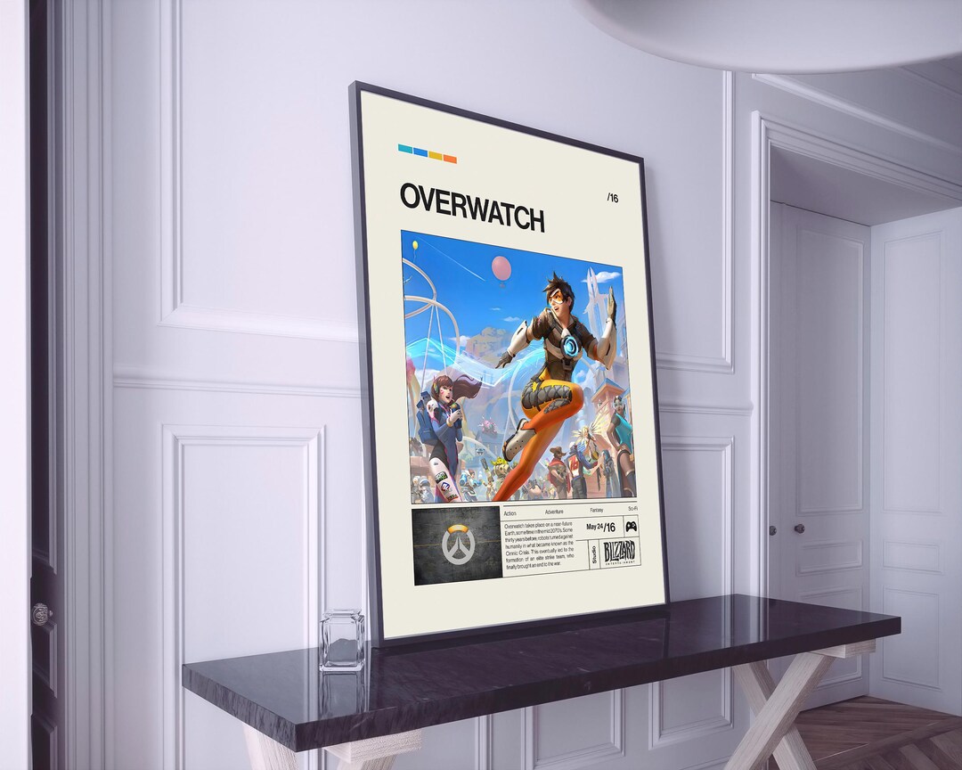 Overwatch Poster, Overwatch Video Game Poster, Minimalist Game Print ...