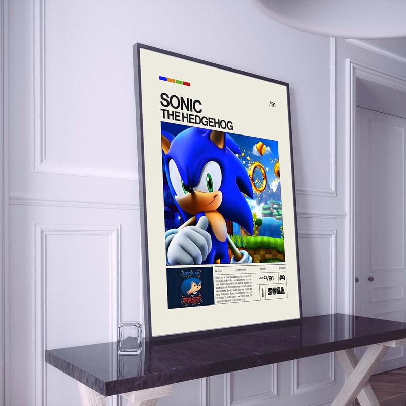 Sonic Poster - Etsy
