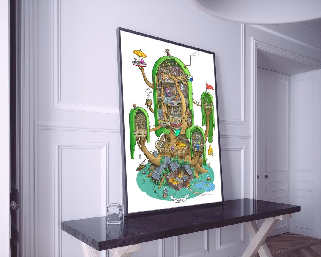 Adventure Time Poster, Adventure Time TV Show Poster, Finn Jack Print ...