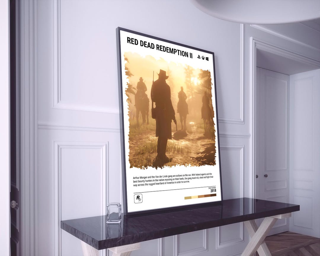 Red Dead Redemption 2 Poster, RDR 2 Poster, Video Game Poster ...