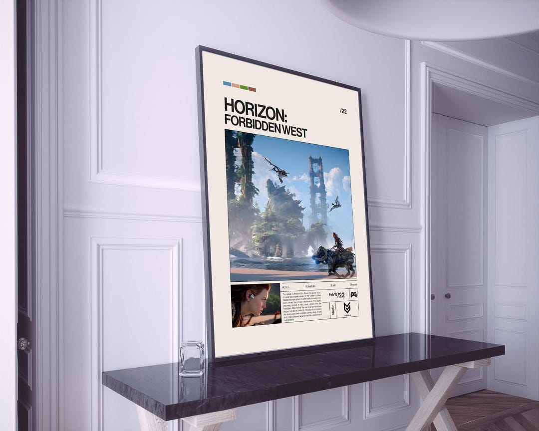 Horizon : Forbidden West Poster, Video Game Poster, Minimalist Game ...