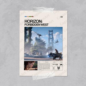 Horizon : Forbidden West Poster, Video Game Poster, Minimalist Game ...