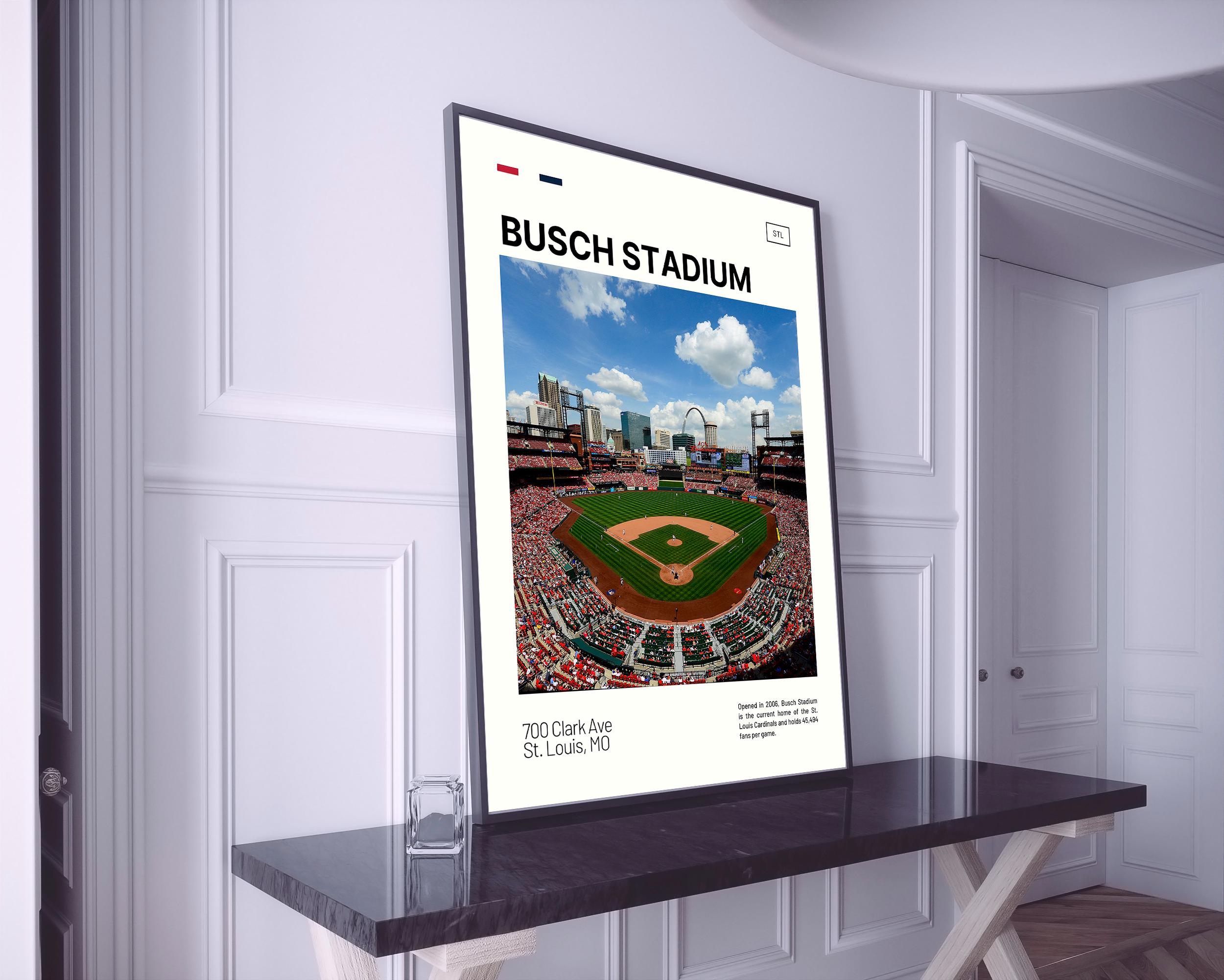 Busch Stadium Poster, St. Louis Cardinals Poster, MLB Stadium Poster ...