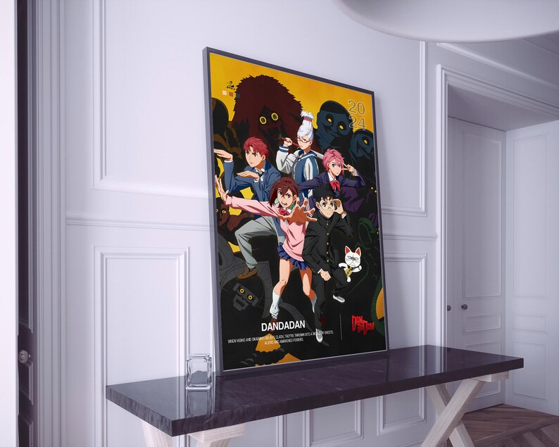 Dandadan Poster, Dandadan Anime Print, Anime Poster, Minimalistisches ...