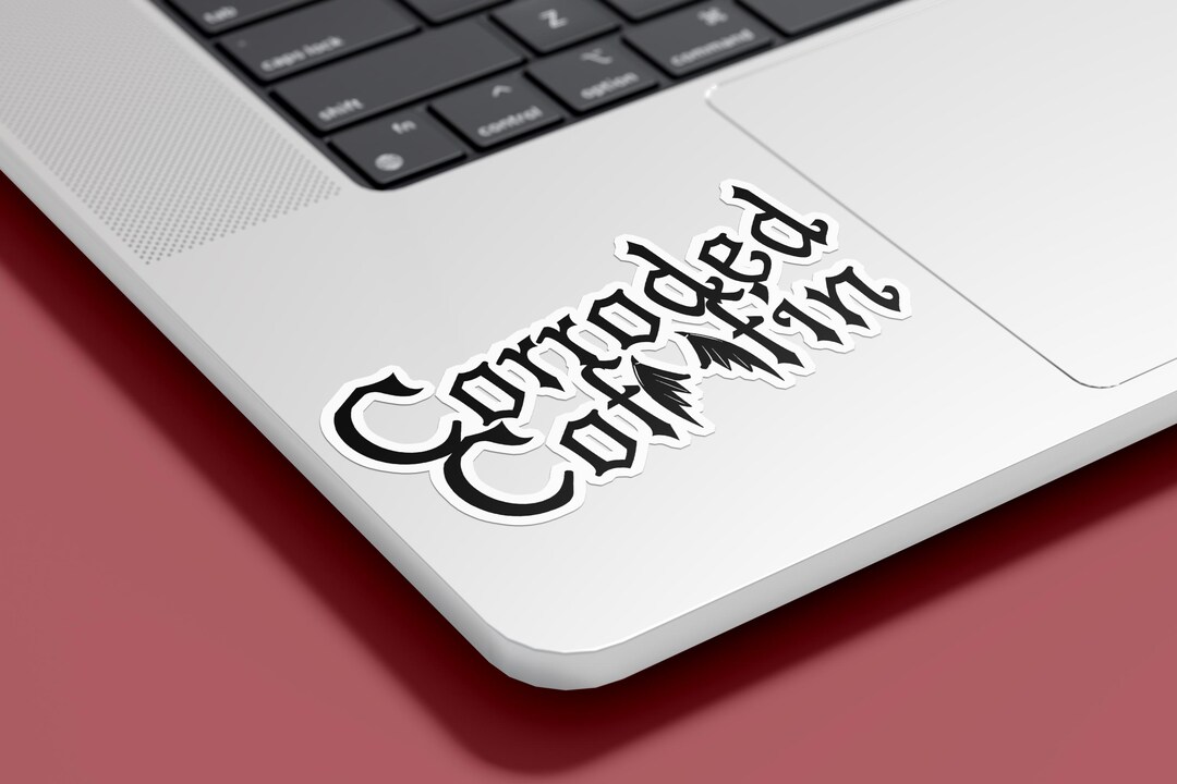 Corroded Coffin Sticker Eddie Munson Stranger Things Band Decal TV Show ...