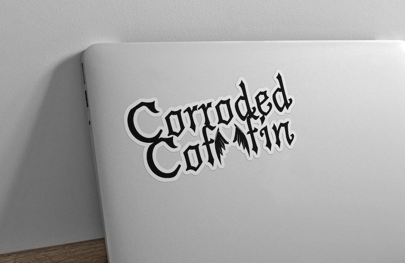 Corroded Coffin Sticker Eddie Munson Stranger Things Band Decal TV Show ...