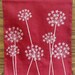 Red Linen Table Runner Embroidered Floral Table Runner - Etsy