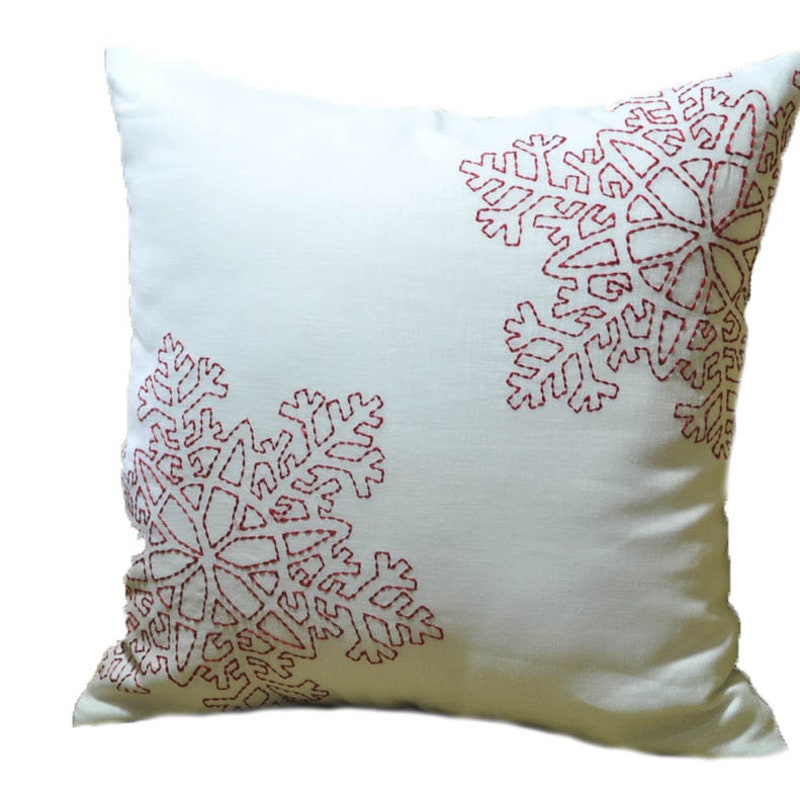 Snowflake Pillow - Etsy