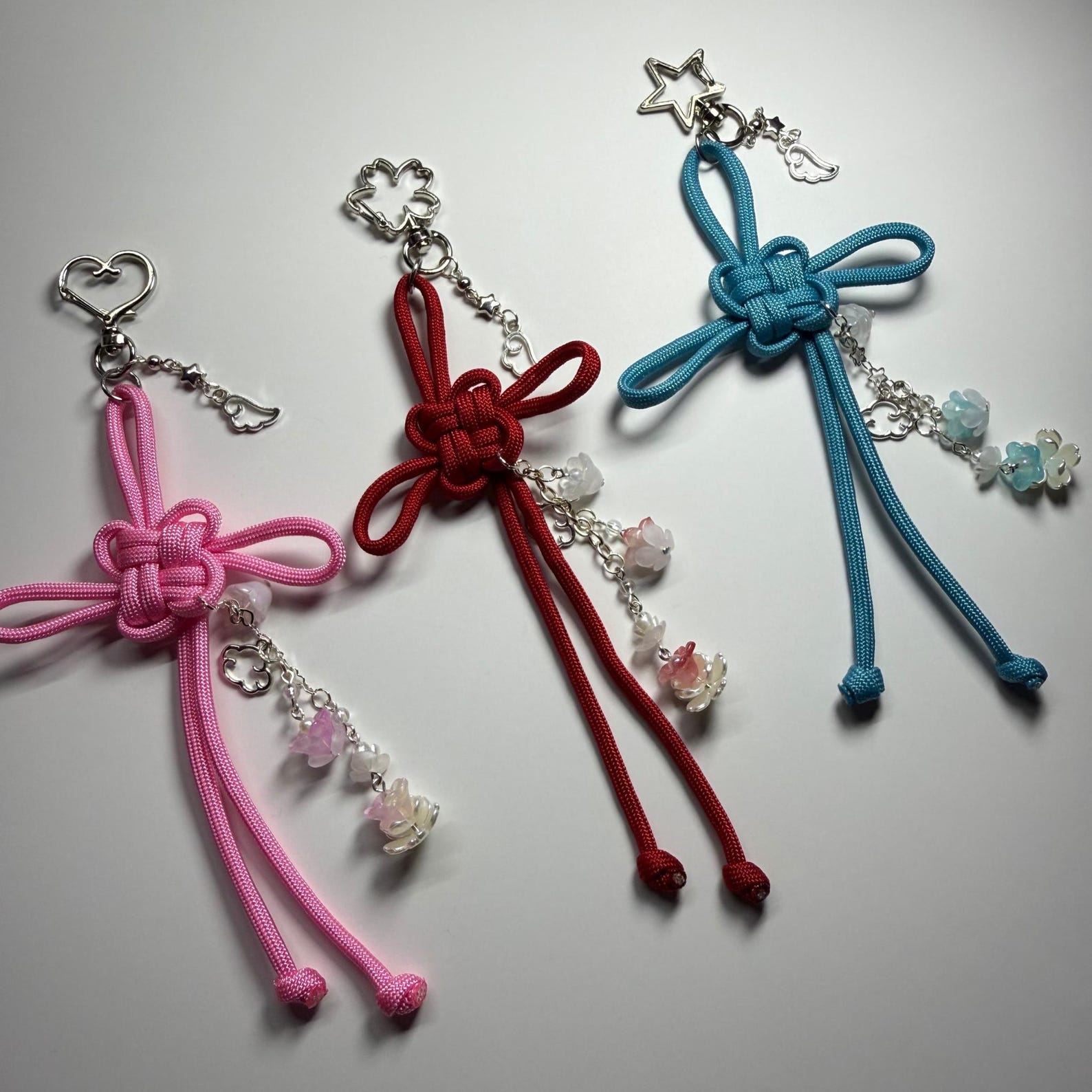 Lucky Knot Keychain | Lucky Knot Bag Charm - Etsy