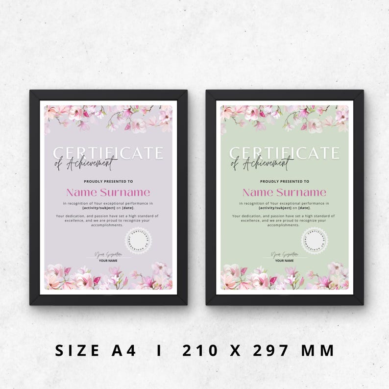 Certificate of Achievement Template, Achievement Award, Recognition ...