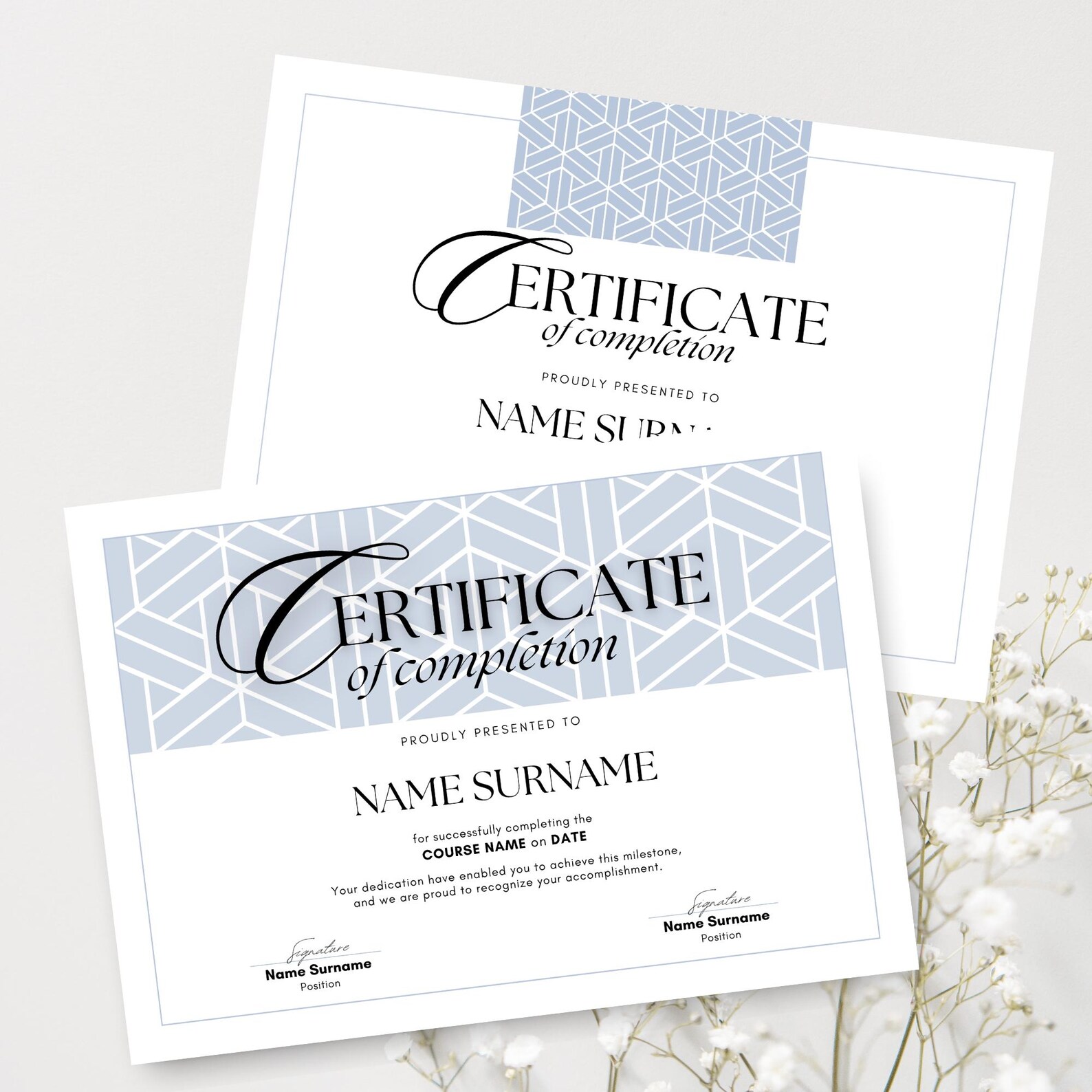 Certificate of Completion Template, Course Certificate, Training ...