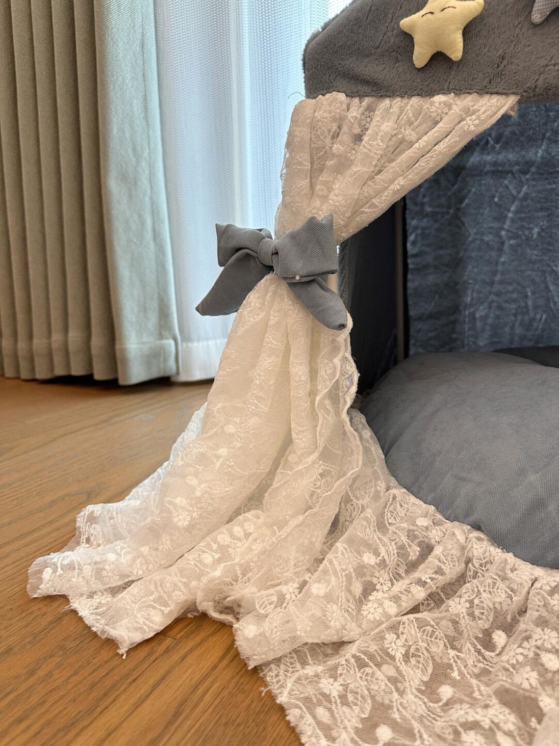 Fabric Dog House, Puppy Kitten Bed Lounger Mattress, House for Small ...