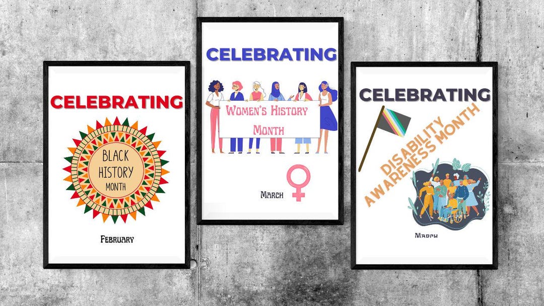 Months-long Observances Classroom Posters - Etsy