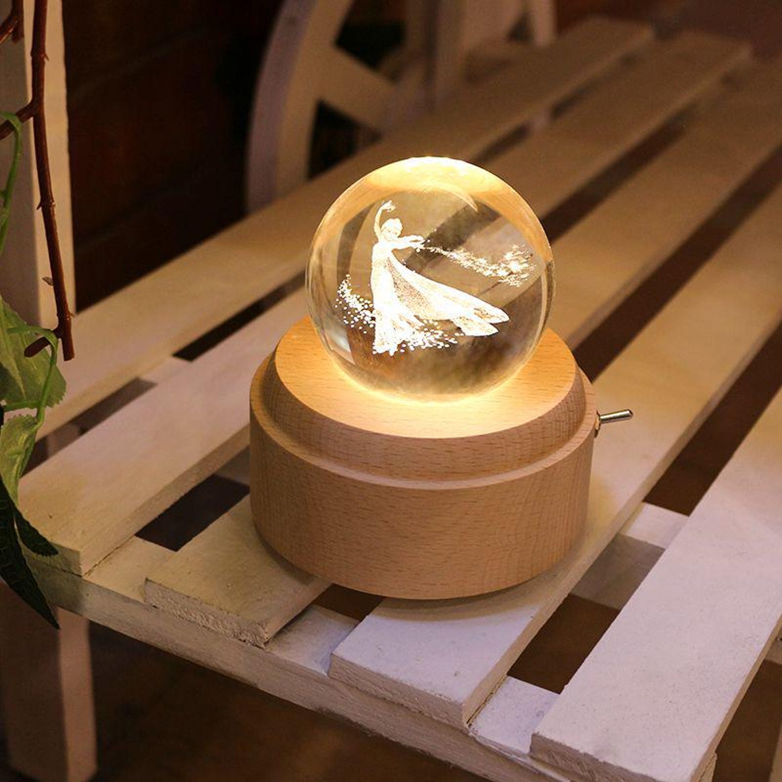 Ice and Snow Music Box,magical Music Box Gift,wooden Music Box for ...