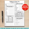 All About Me Student Introduction Sheet | Beginning of School Year ...