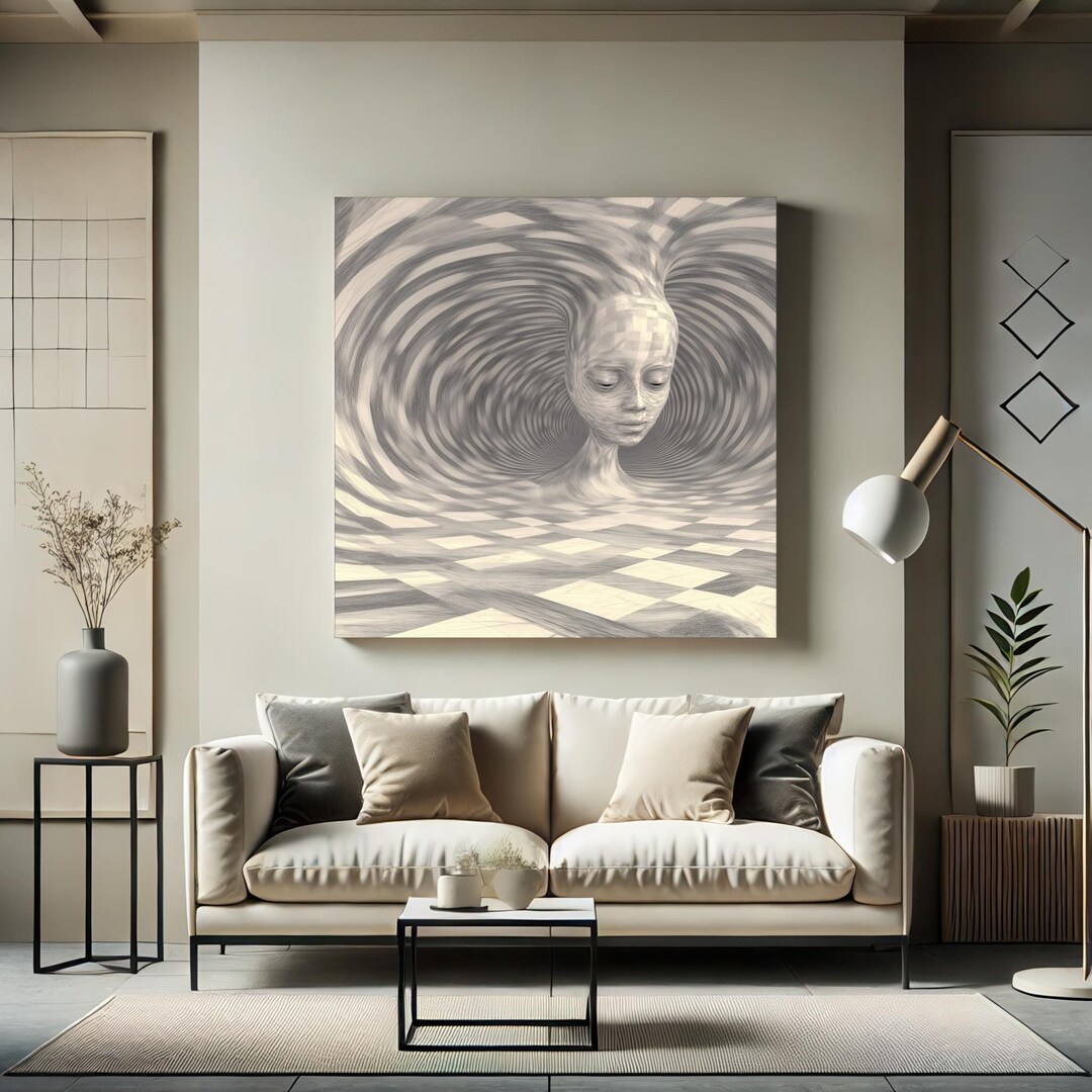 Modern Interpretation of Platos Allegory of the Cave Abstract Canvas ...