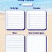 Beach Daily Planner Printable & Digital PDF | Coastal Aesthetic | To-do ...