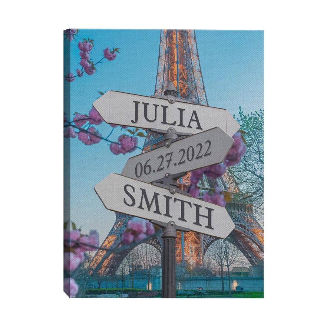Personalized Custom Canvas Street Sign S2 Canvas Custom Name Valentines ...