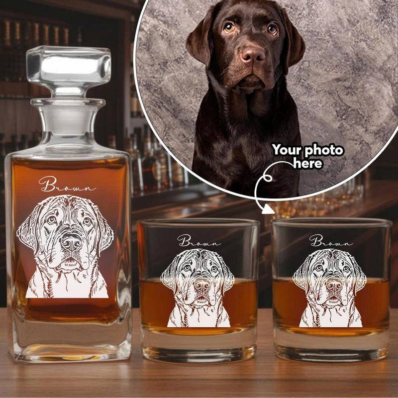 Customized Decanter Dog - Etsy