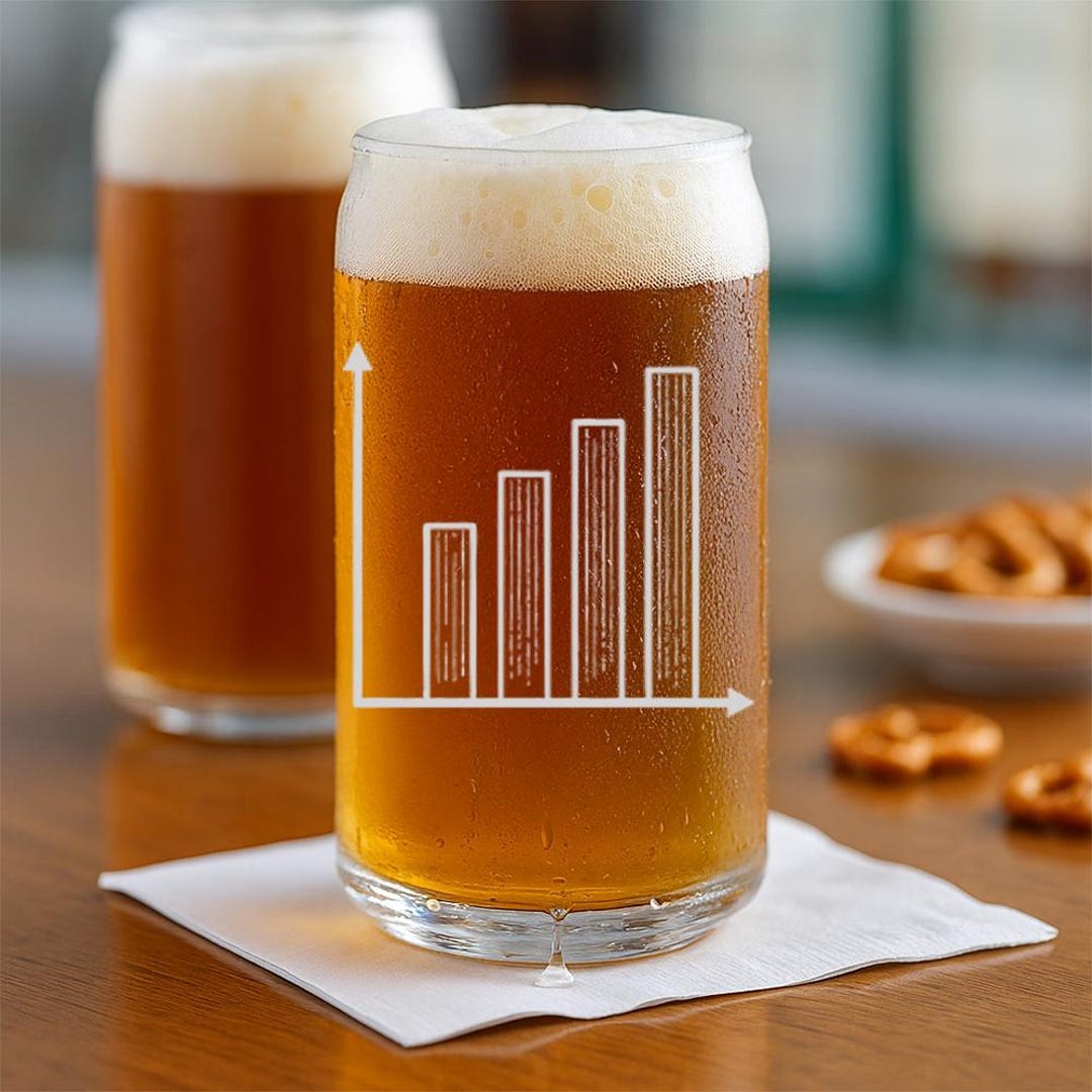 Bar Chart Glass – Etched Data Analyst Whiskey Wine and Beer Glass ...