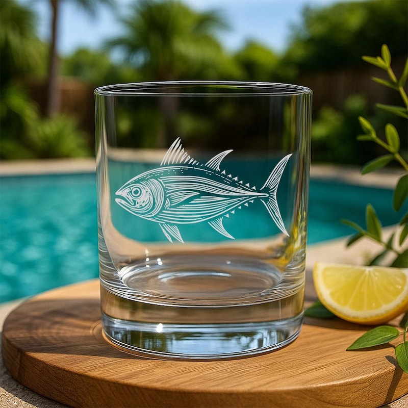 Tuna Fish Glass - Etsy