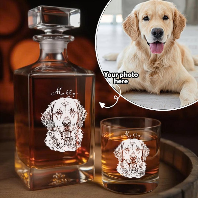 Dog Decanter Sets - Etsy