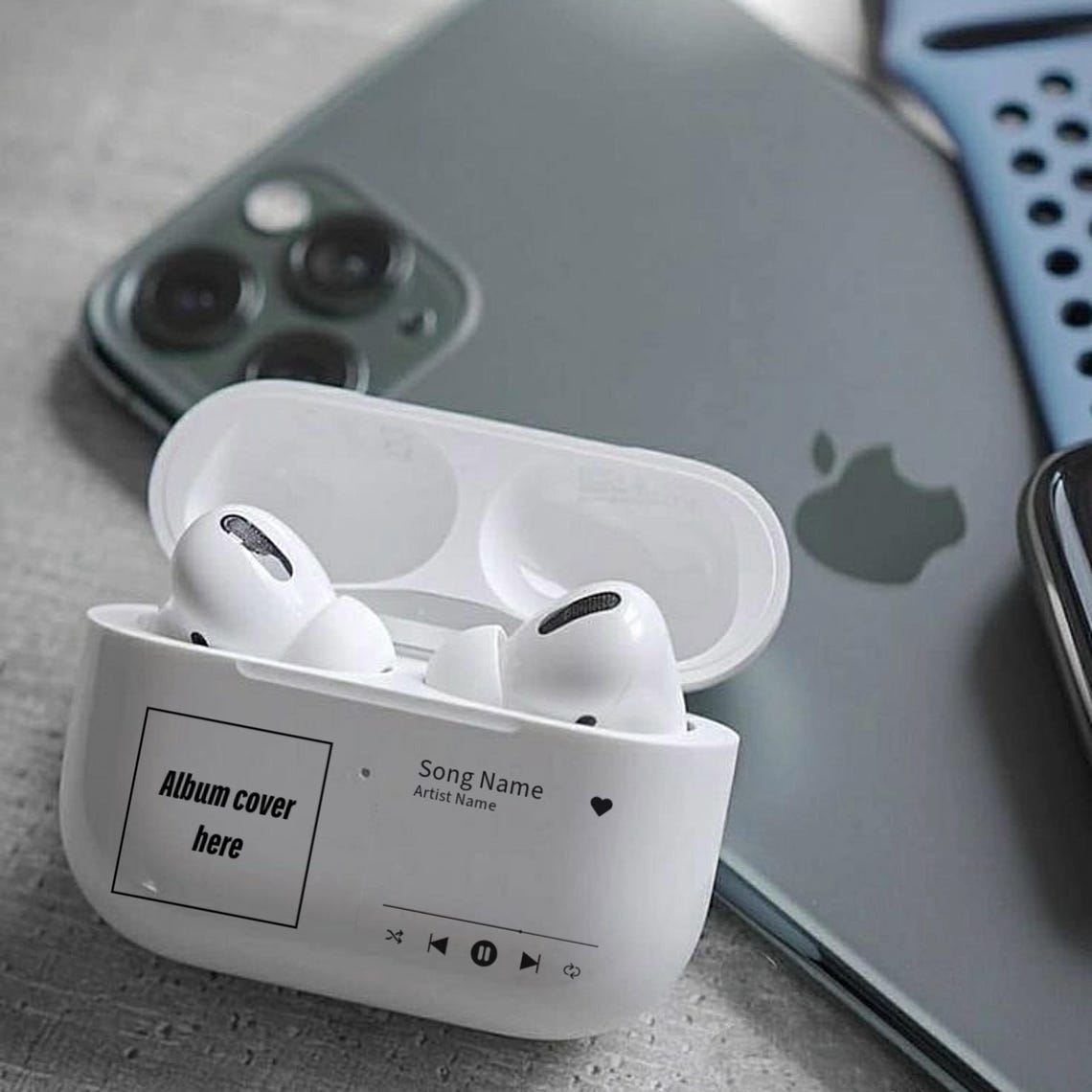Personalized Airpods Cover for Music Lovers-customizable Airpods Cover ...