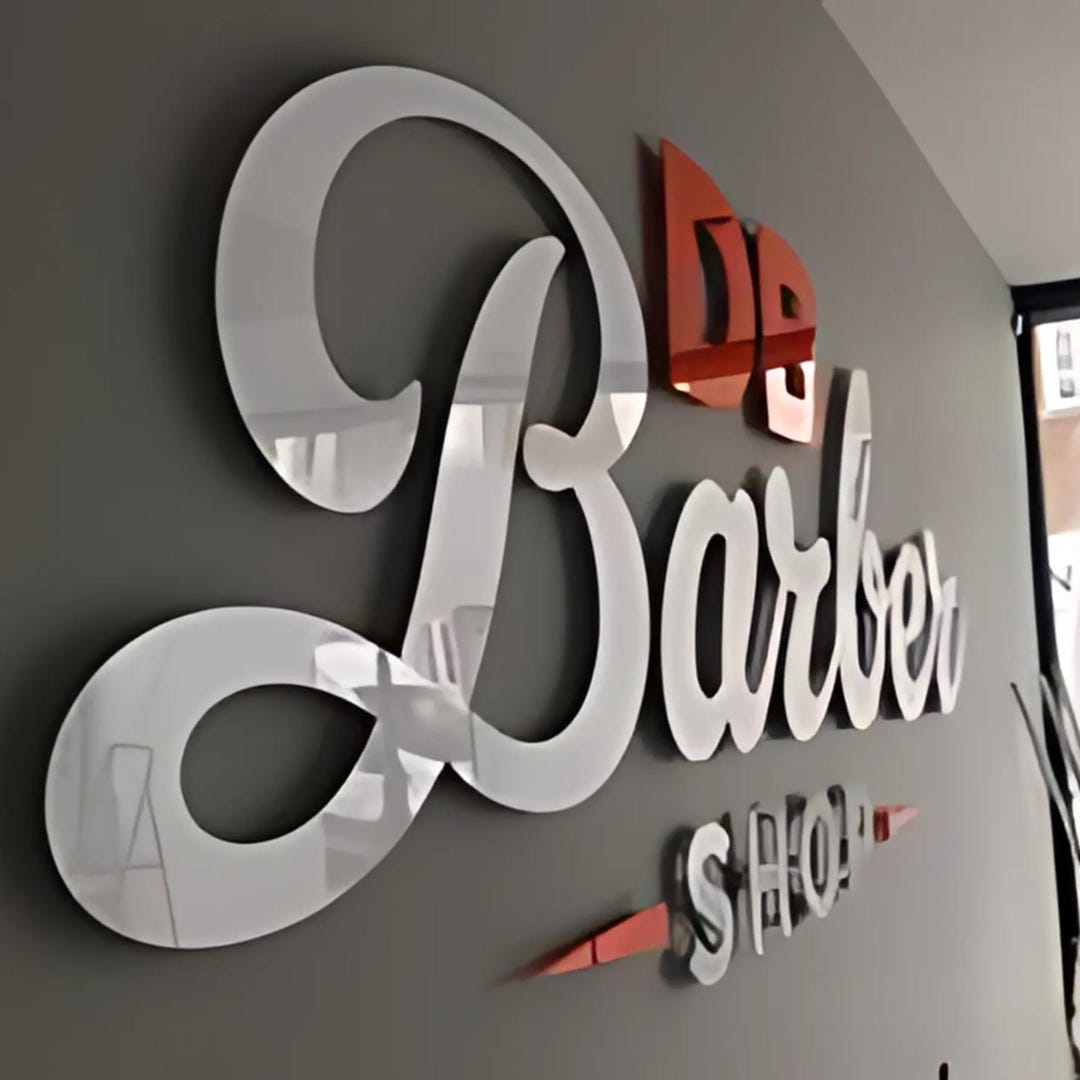 Custom 3D Metal Business Sign, Logo Sign for Office or Store ...