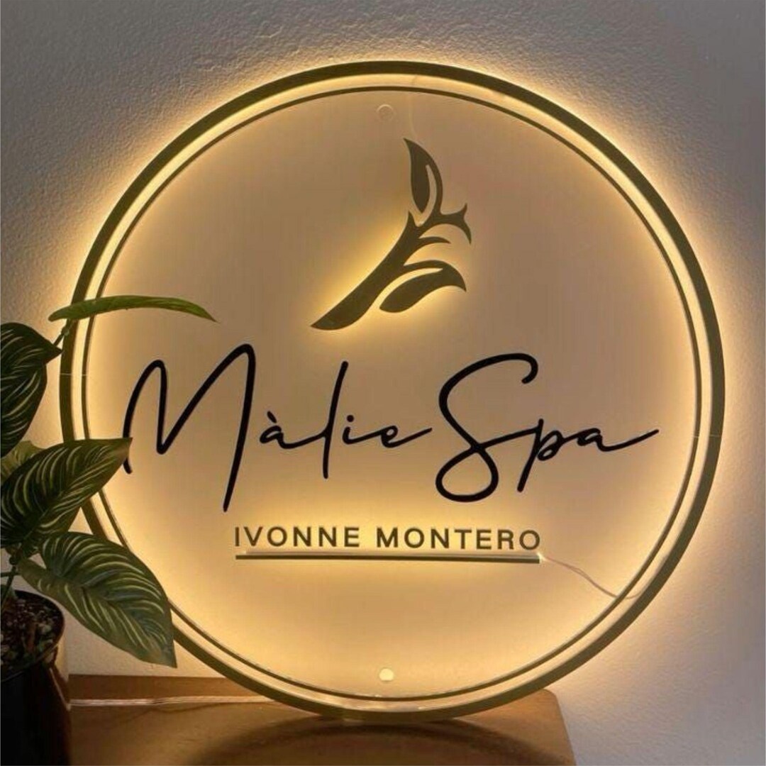 Custom Backlit Acrylic Sign | LED Backlit Plexiglass and Perspex ...